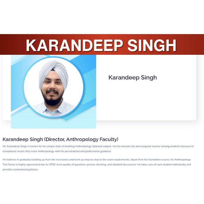 Karandeep Singh - Level Up IAS